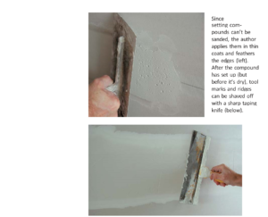 Working With Setting Compounds | This Is Drywall