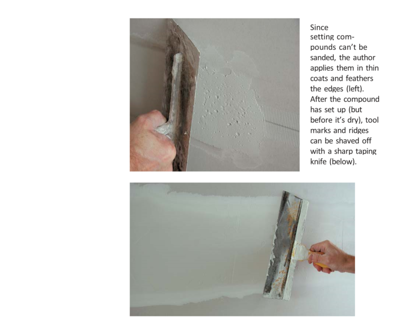 Working With Setting Compounds | This Is Drywall
